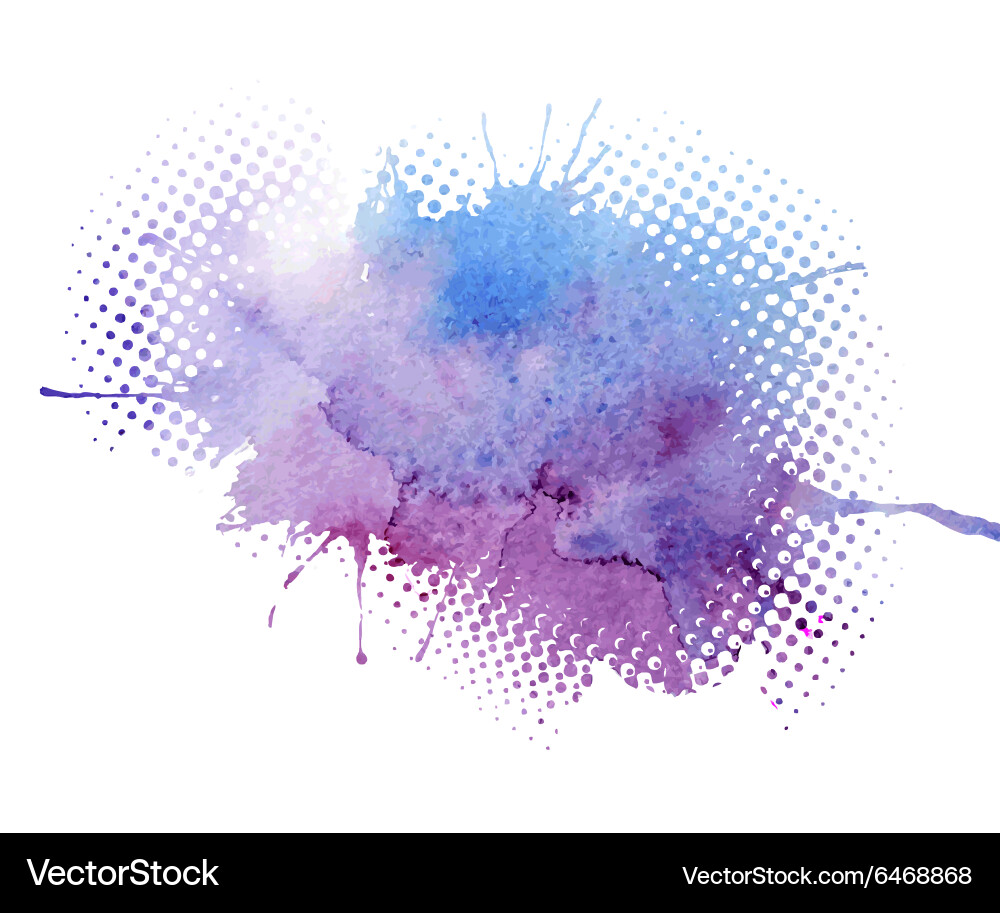 Watercolor splash Royalty Free Vector Image - VectorStock