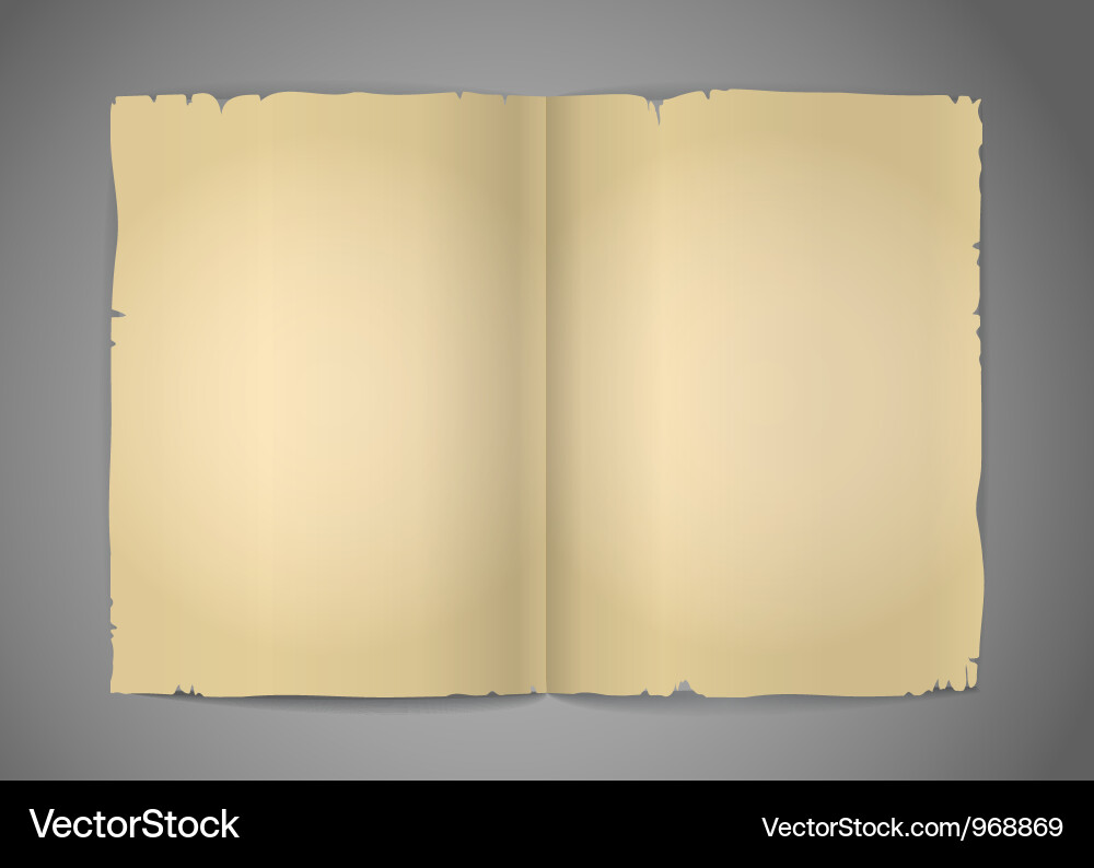 Blank cracked book pages Royalty Free Vector Image