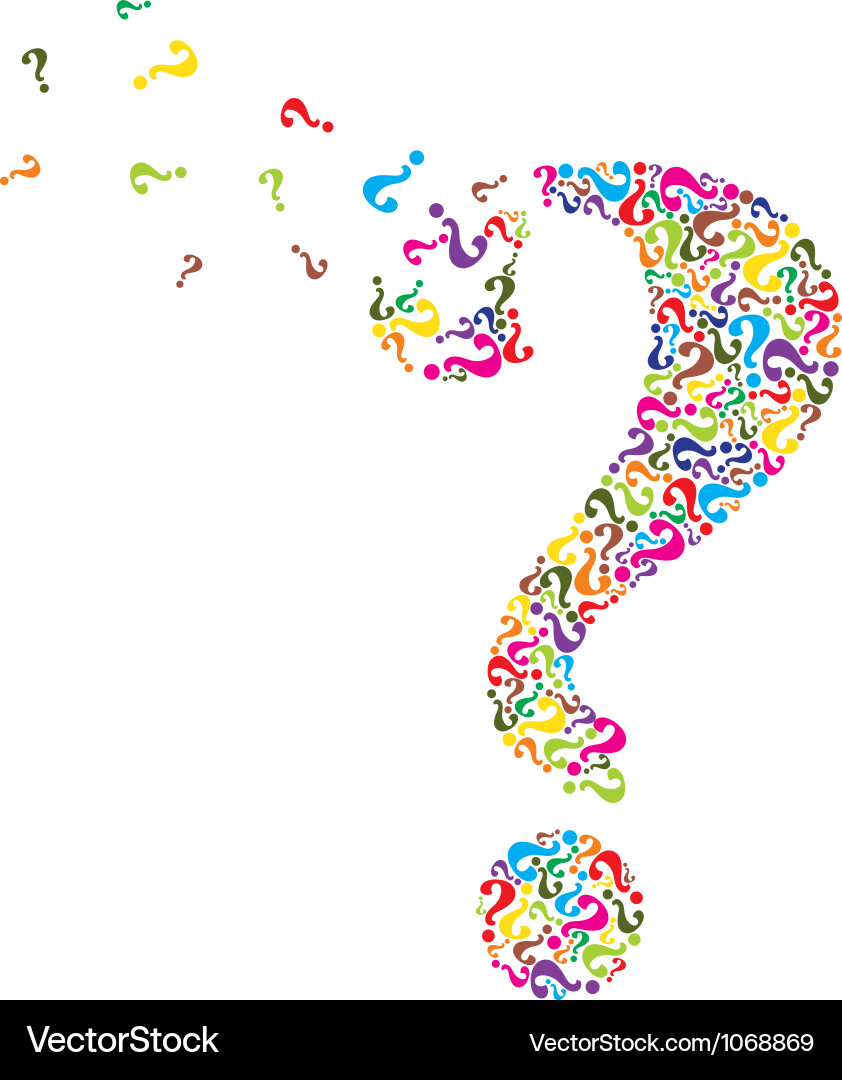 Colorful Question Mark Royalty Free Vector Image