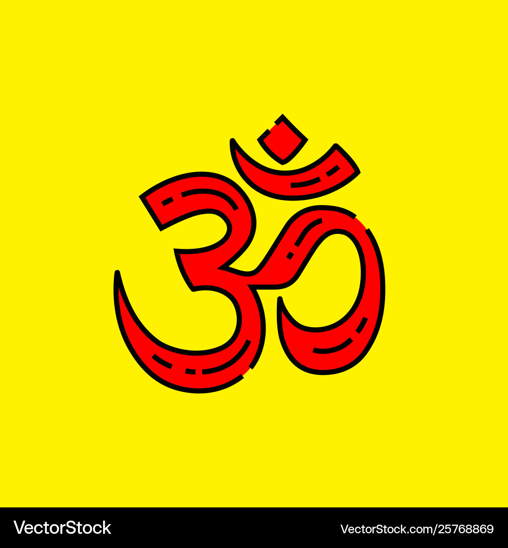Hinduism symbol Royalty Free Vector Image - VectorStock