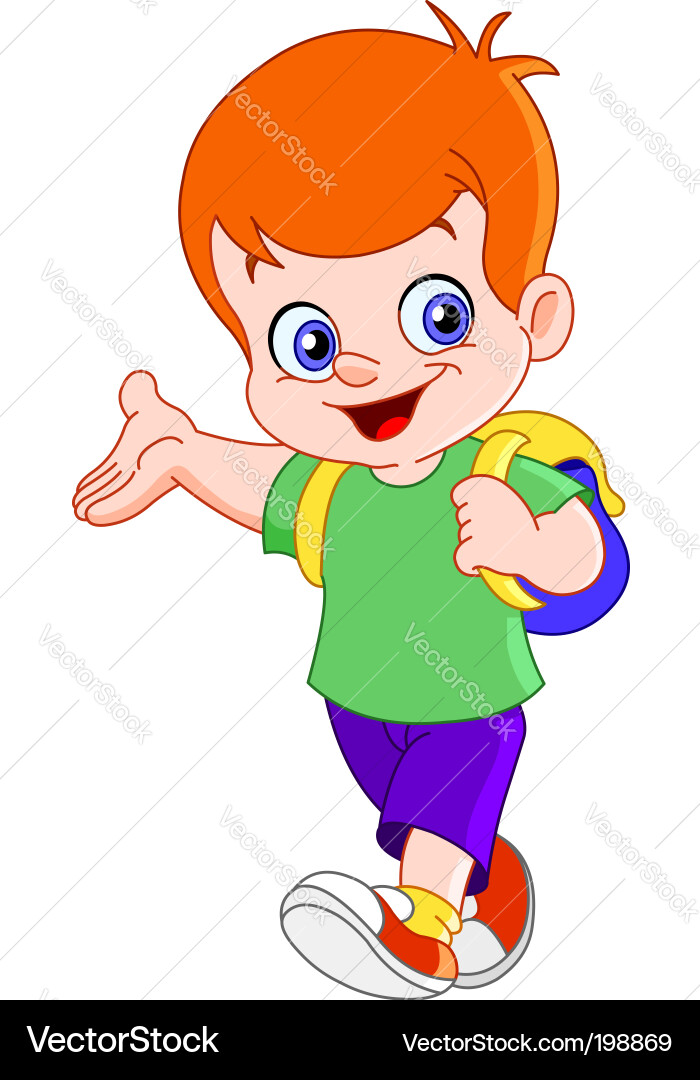 Schoolboy Royalty Free Vector Image - VectorStock