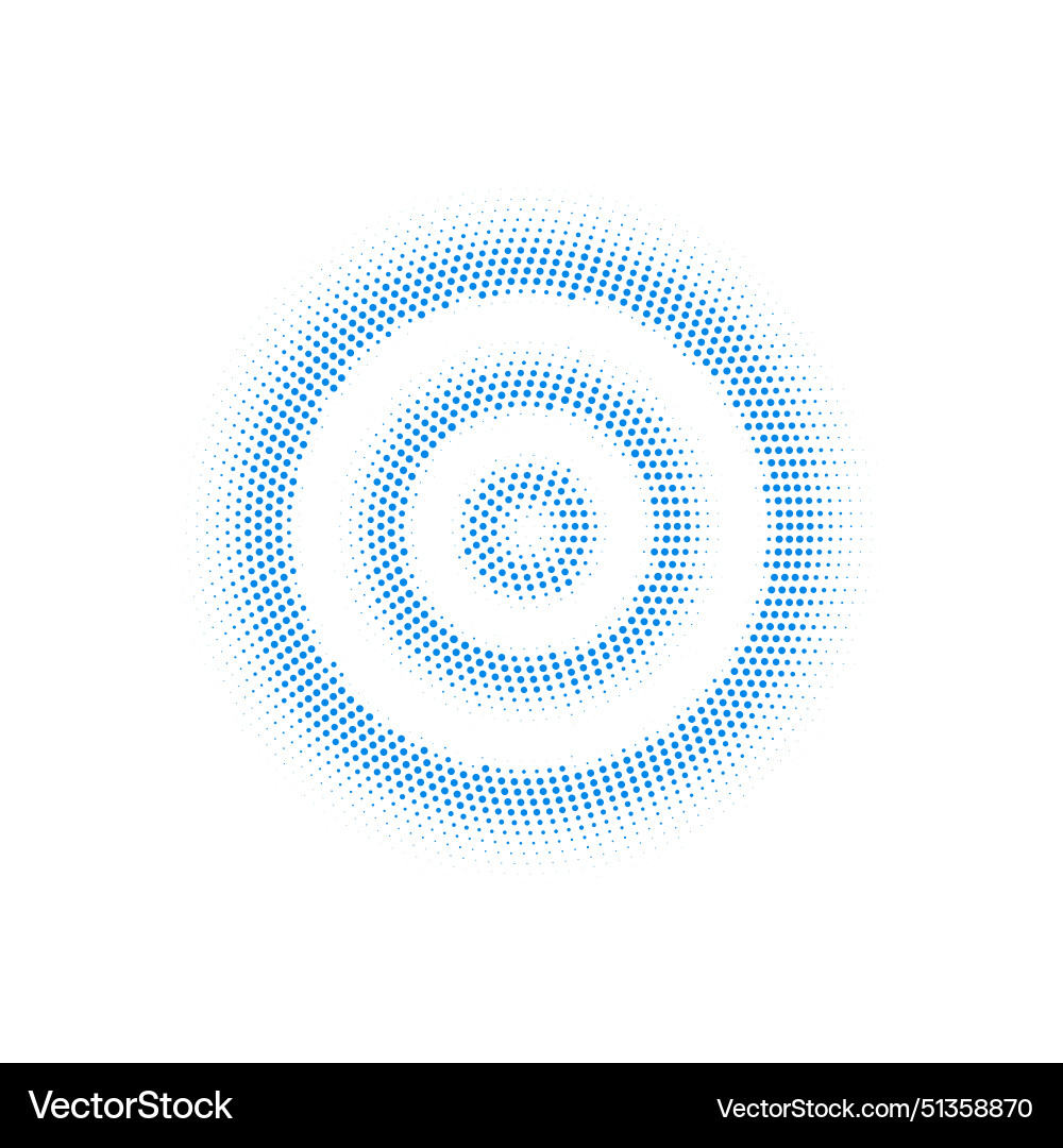 Blue digital signal dot pattern Royalty Free Vector Image
