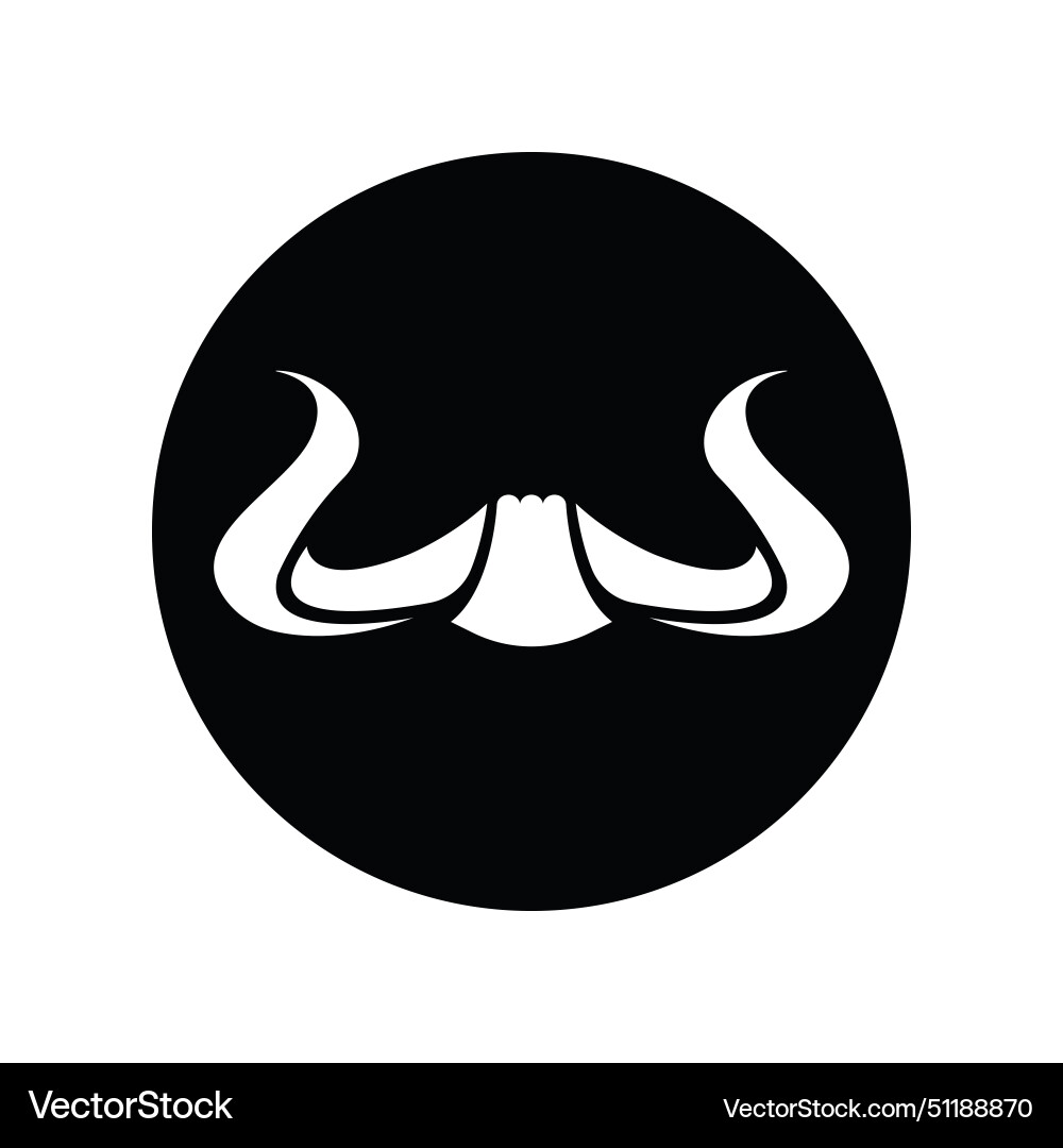 Bull horn icon Royalty Free Vector Image - VectorStock