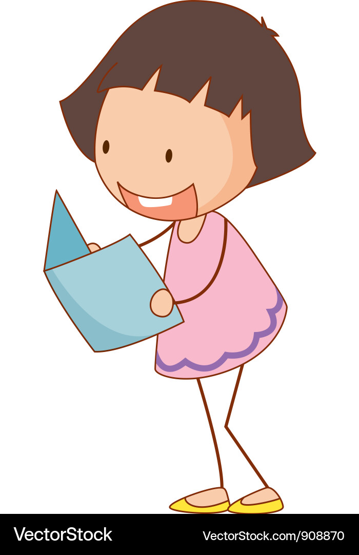 Cartoon girl Royalty Free Vector Image - VectorStock