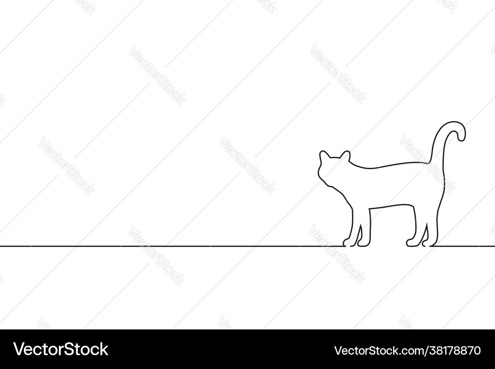 Cat card Royalty Free Vector Image - VectorStock
