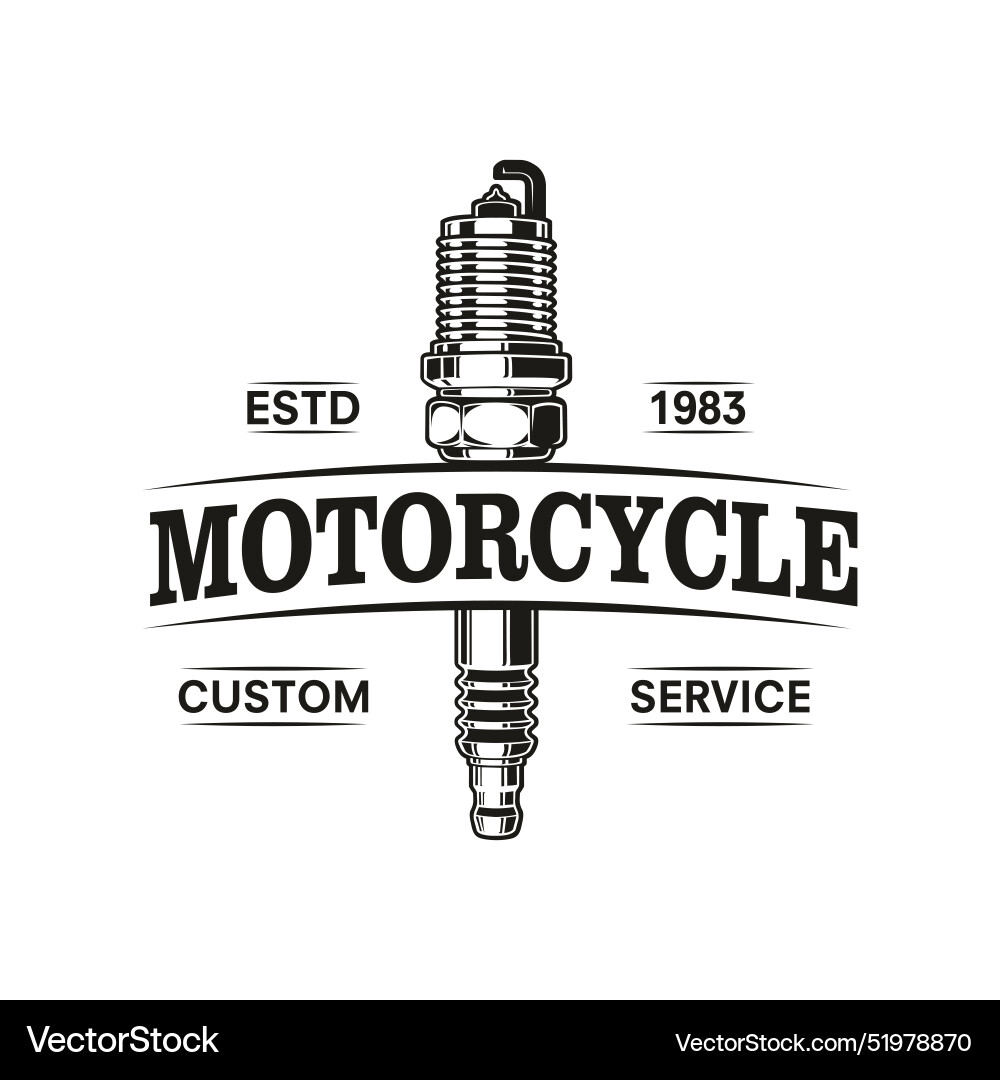 Creative spark plugs design on the white Vector Image