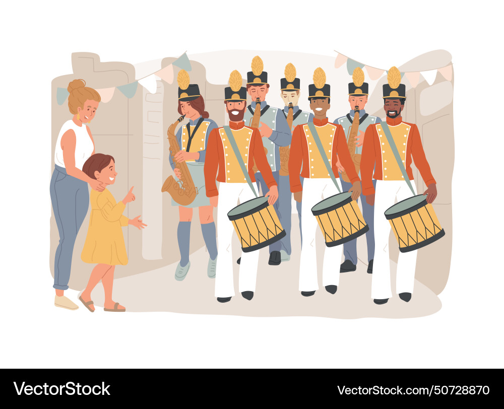 Parade isolated concept Royalty Free Vector Image