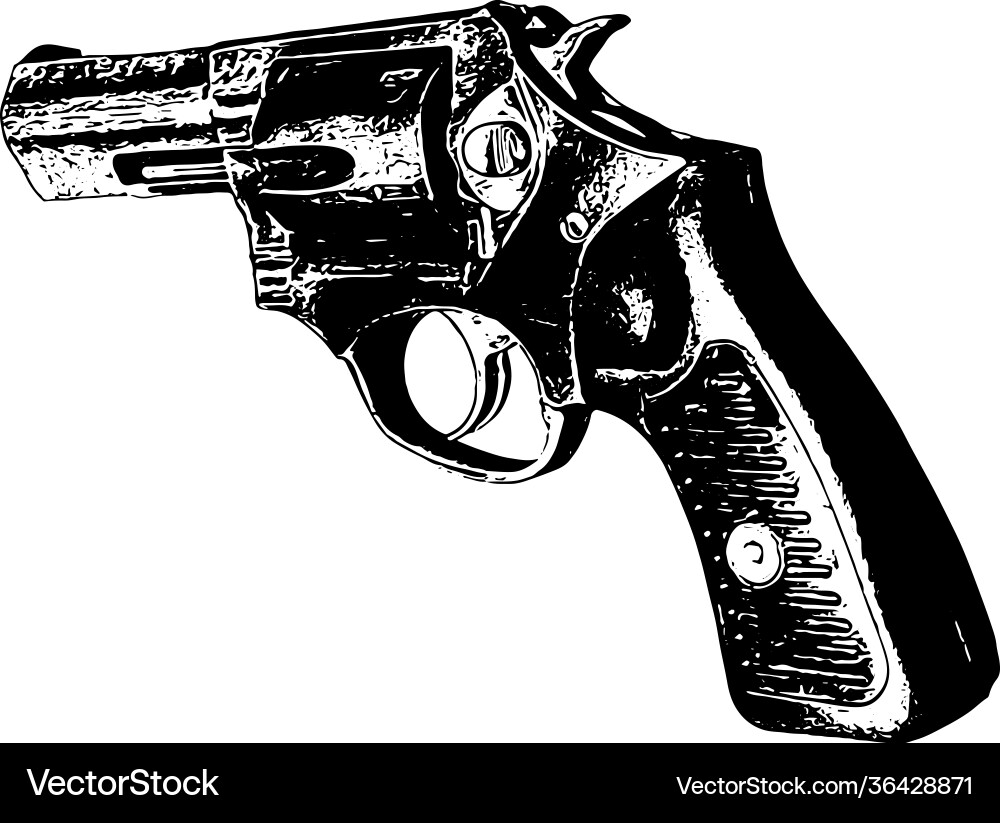 357 magnum revolver Royalty Free Vector Image - VectorStock