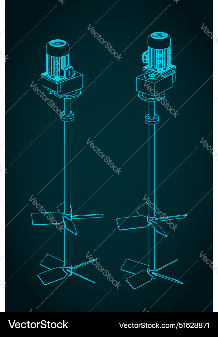 Industrial agitator Royalty Free Vector Image - VectorStock