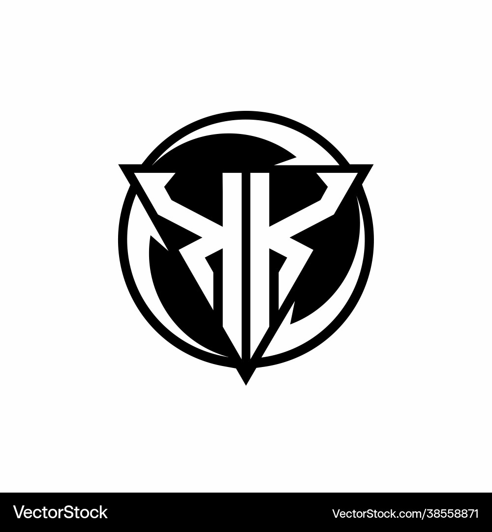 Kk logo monogram design template Royalty Free Vector Image