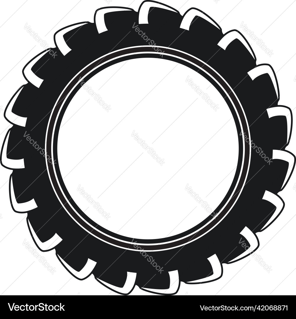 Tractor tire Royalty Free Vector Image - VectorStock