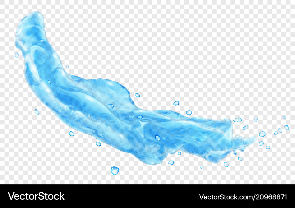 Water jet or splash Royalty Free Vector Image - VectorStock