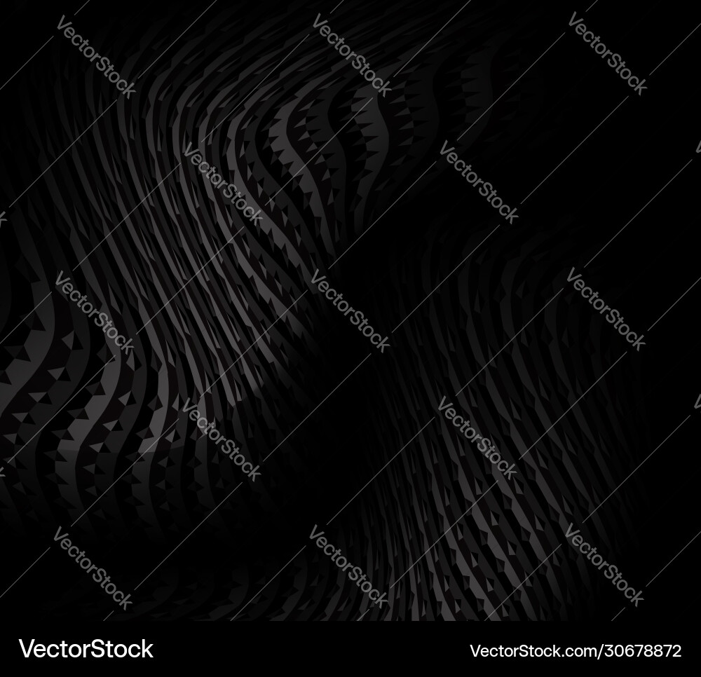 Abstract Geometric Black Wave Royalty Free Vector Image