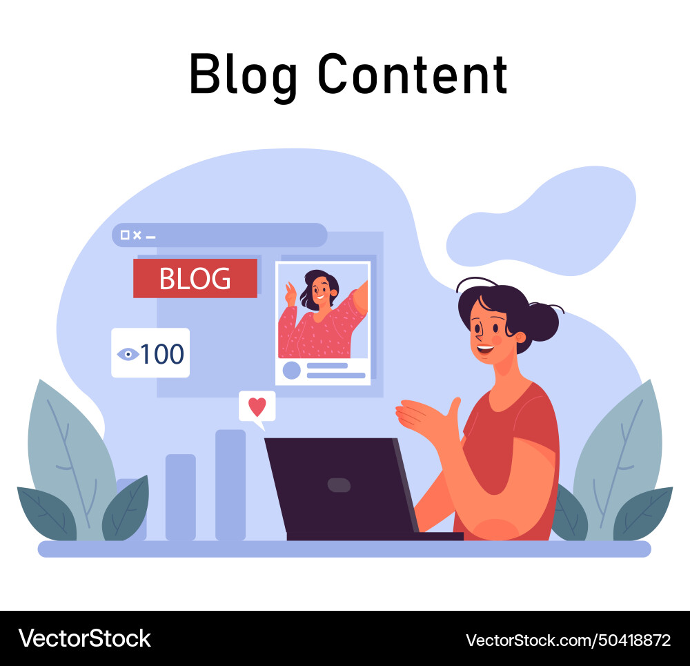 Content creation social media marketing Royalty Free Vector