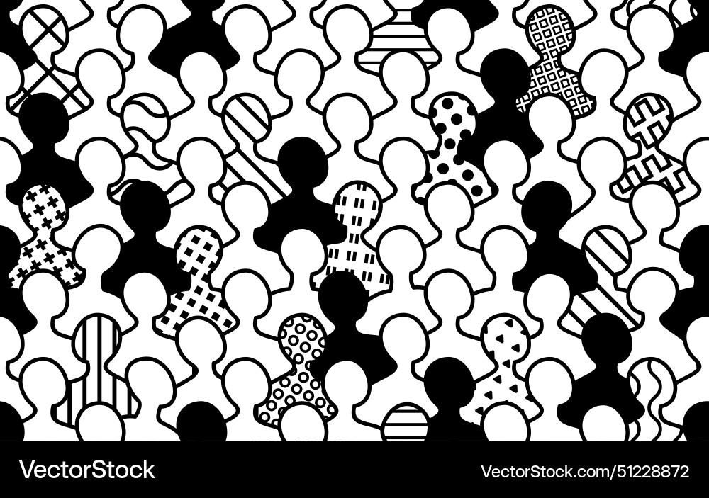 Diverse crowd of people Royalty Free Vector Image