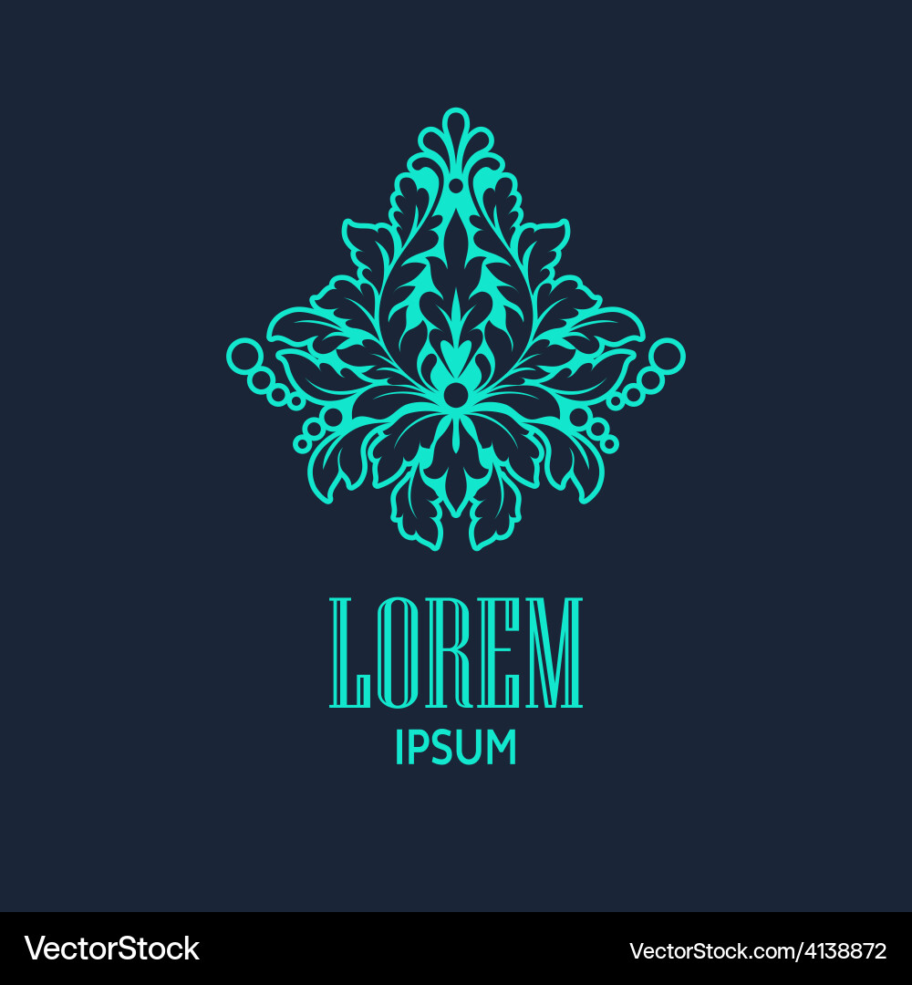 Elegant Monogram Logos Royalty Free Vector Image