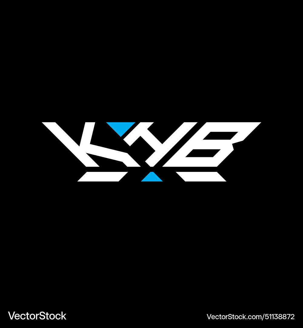 Khb letter logo design khb simple and modern logo Vector Image