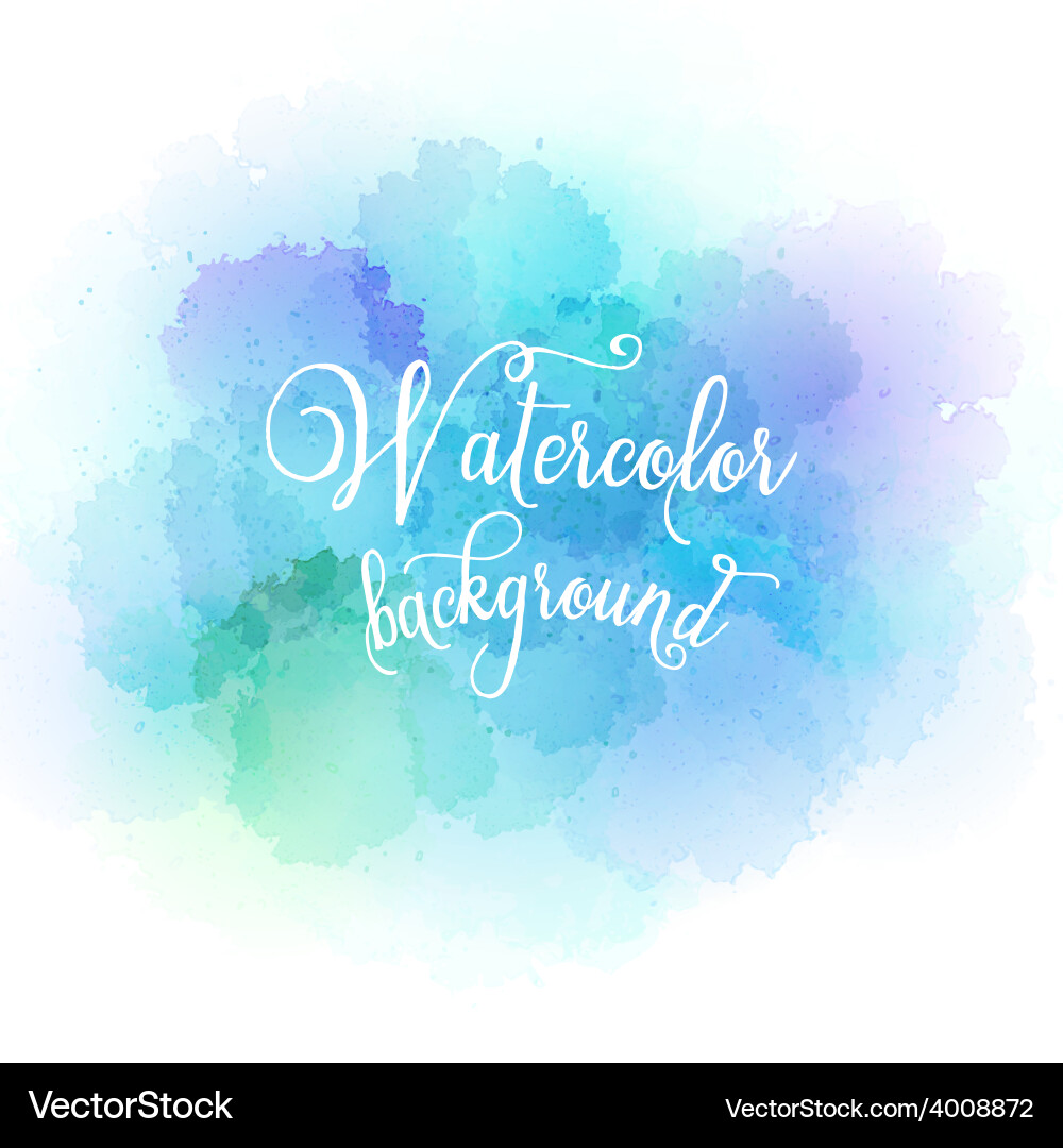 Watercolor Splash Texture Royalty Free Vector Image