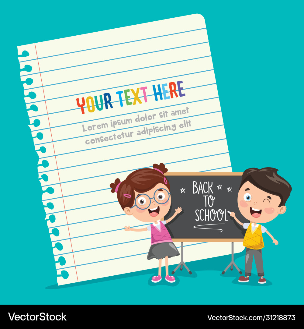 Paper template design Royalty Free Vector Image