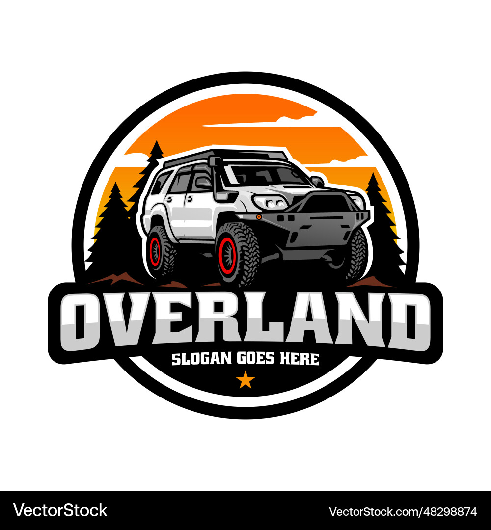 Adventure car logo Royalty Free Vector Image - VectorStock