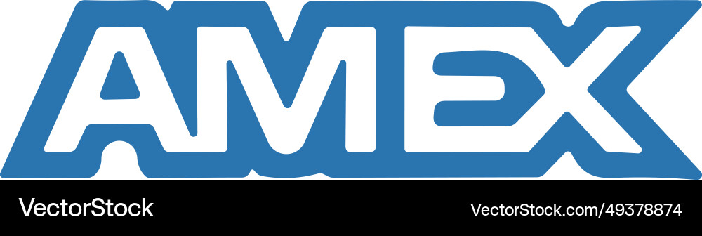 Amex online payment methods icon logo e-commerce Vector Image