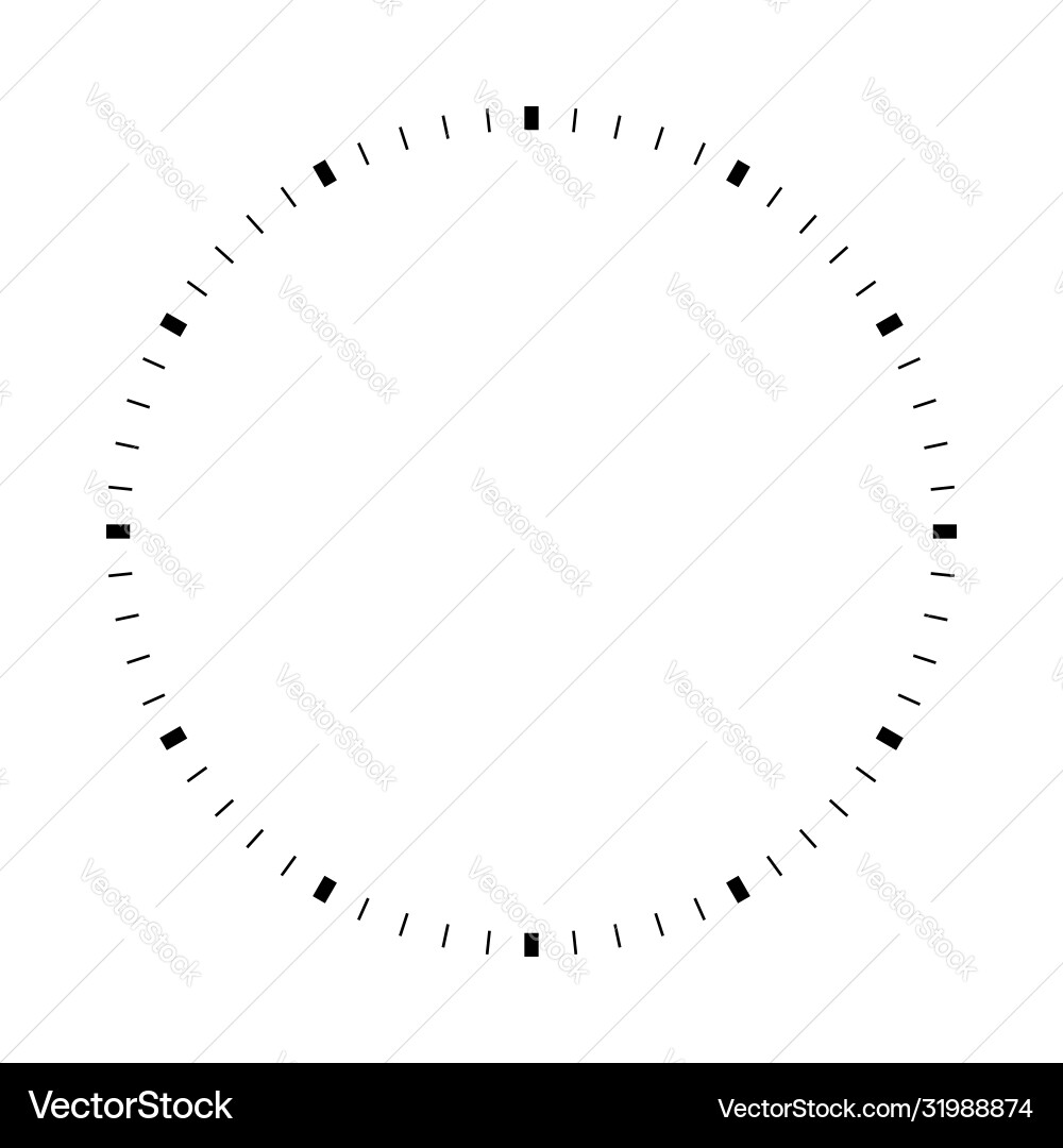 Blank dial Royalty Free Vector Image - VectorStock