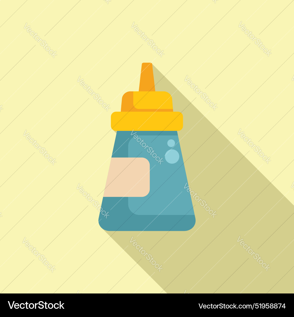 Blue plastic bottle containing liquid soap Vector Image