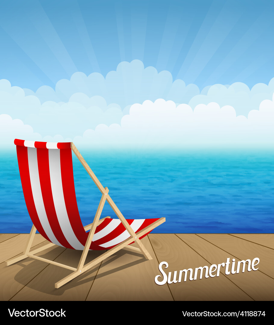 Summertime rest Royalty Free Vector Image - VectorStock