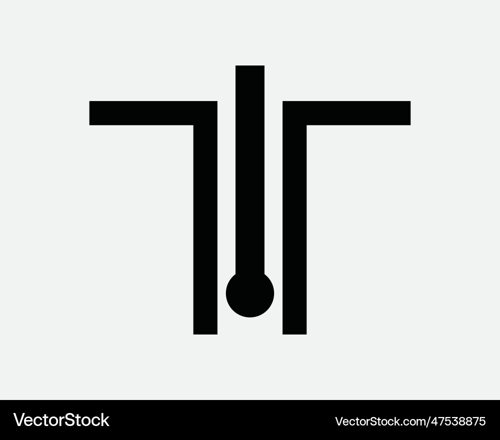 Deep borehole icon drill well drilling bore hole Vector Image