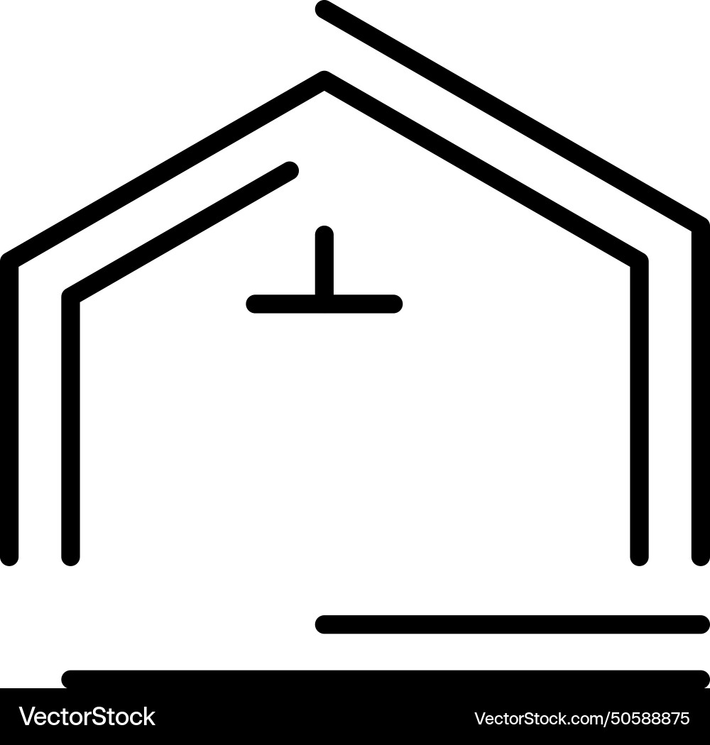 House real estate icon line design template Vector Image