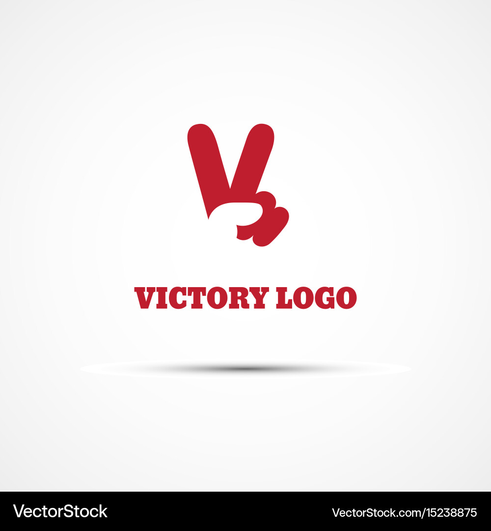 Victory logo Royalty Free Vector Image - VectorStock