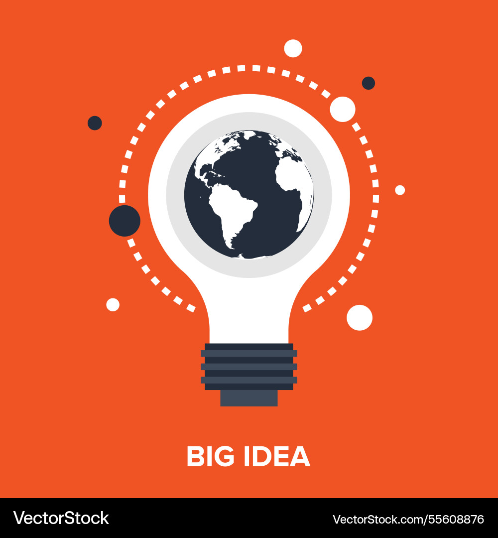 Big idea concept Royalty Free Vector Image - VectorStock