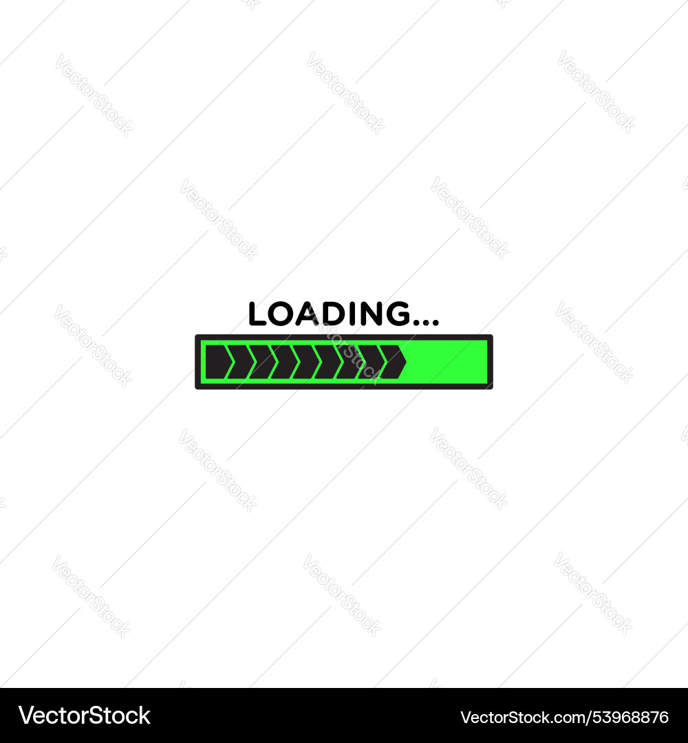 Loading colored icon on white background Vector Image