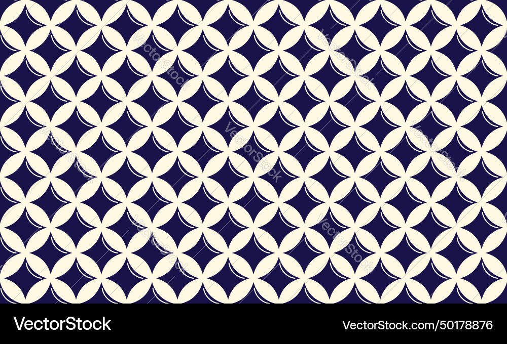 Navy monochrome diamond shapes seamless pattern Vector Image