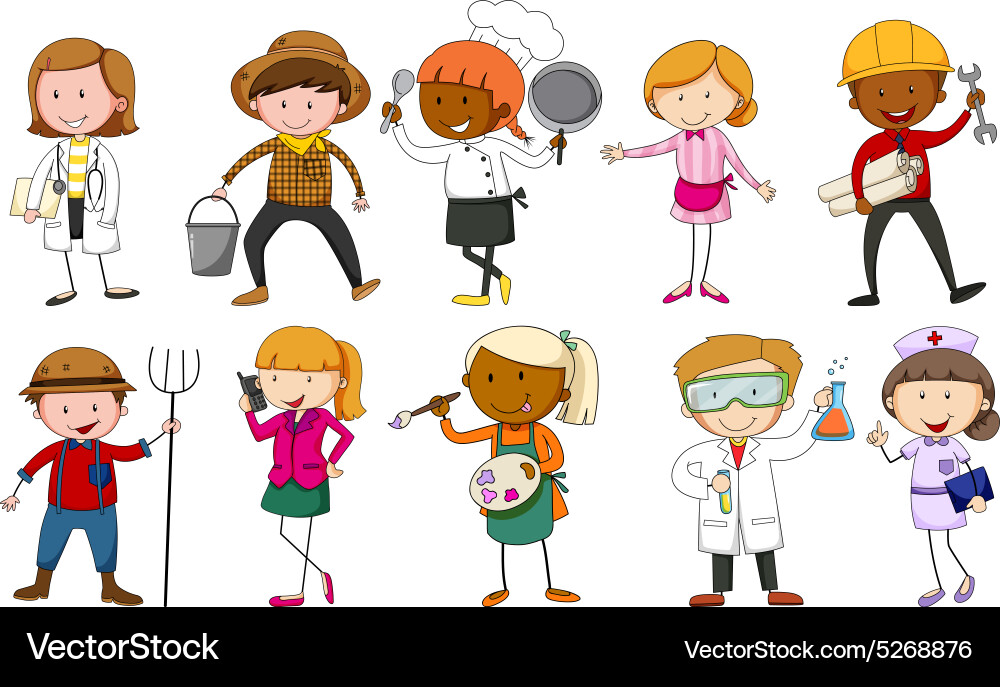 Occupations (5268876) – Royalty-Free Vector | VectorStock