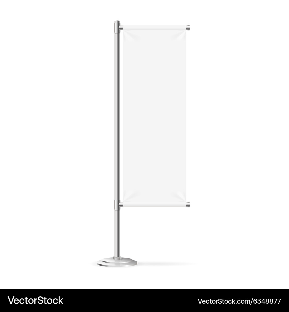 Blank banner flag Royalty Free Vector Image - VectorStock