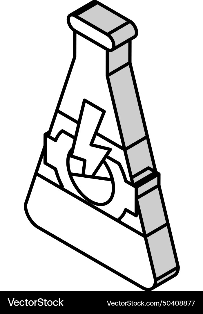Catalyst chemical reactions isometric icon Vector Image