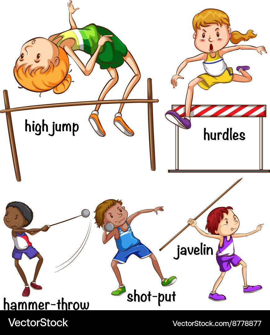 Different kind of sports Royalty Free Vector Image