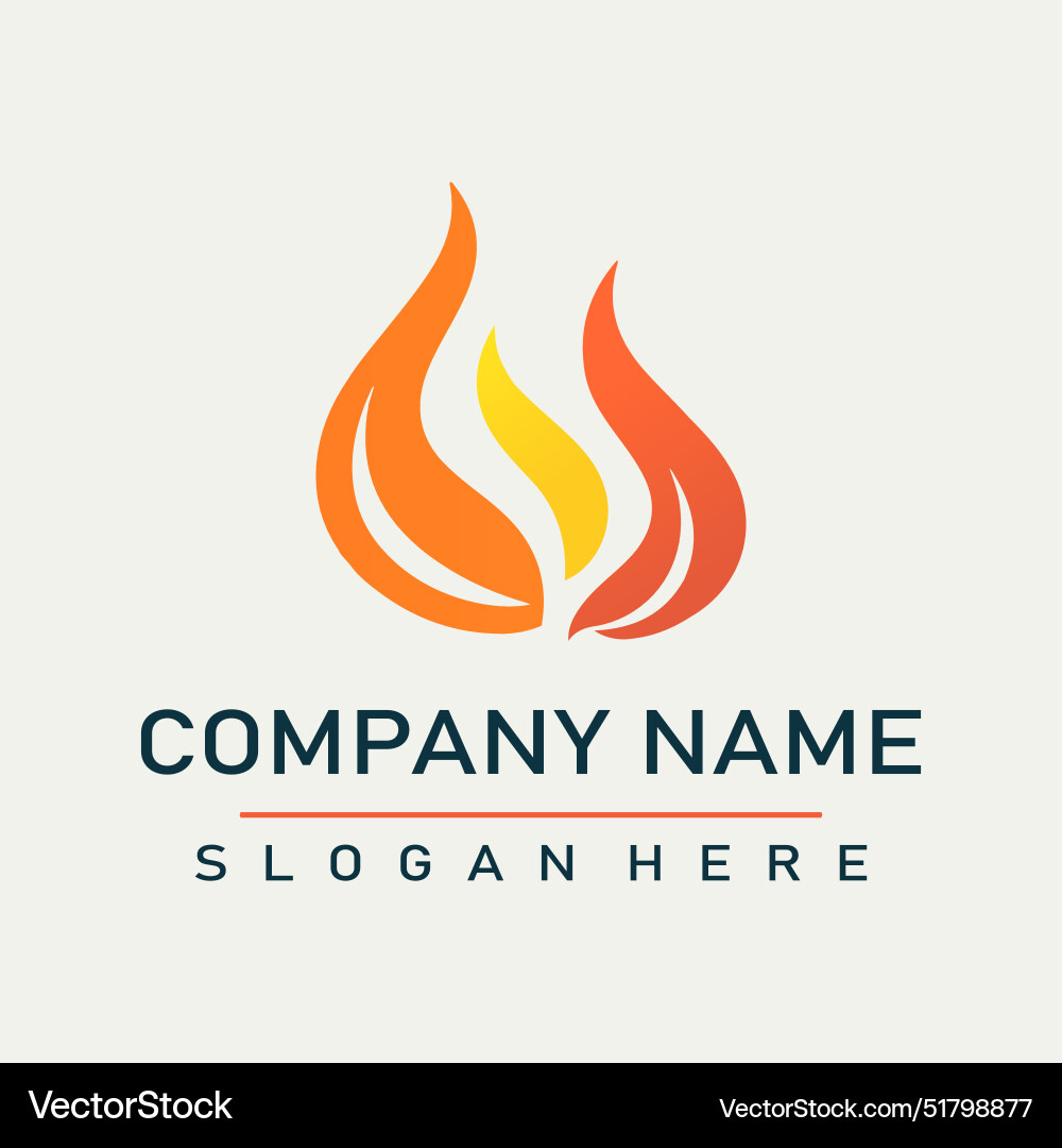 Fire flames logo Royalty Free Vector Image - VectorStock