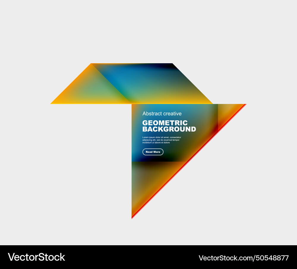 Gradient triangles abstract background Royalty Free Vector