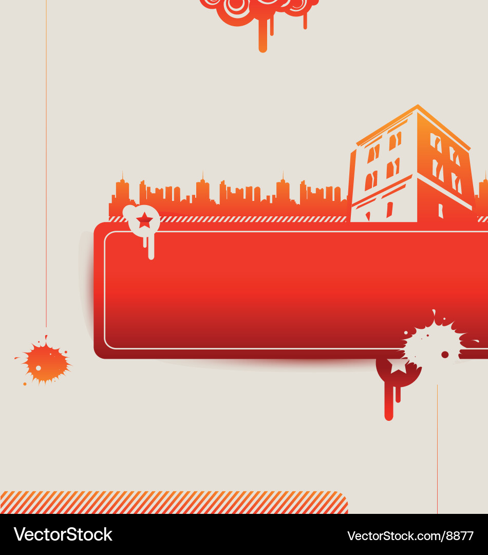 Red houses Royalty Free Vector Image - VectorStock