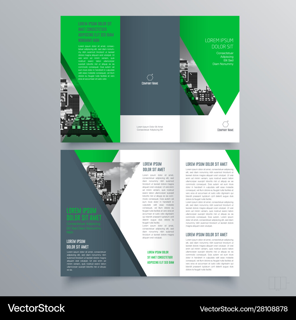 Brochure design template Royalty Free Vector Image