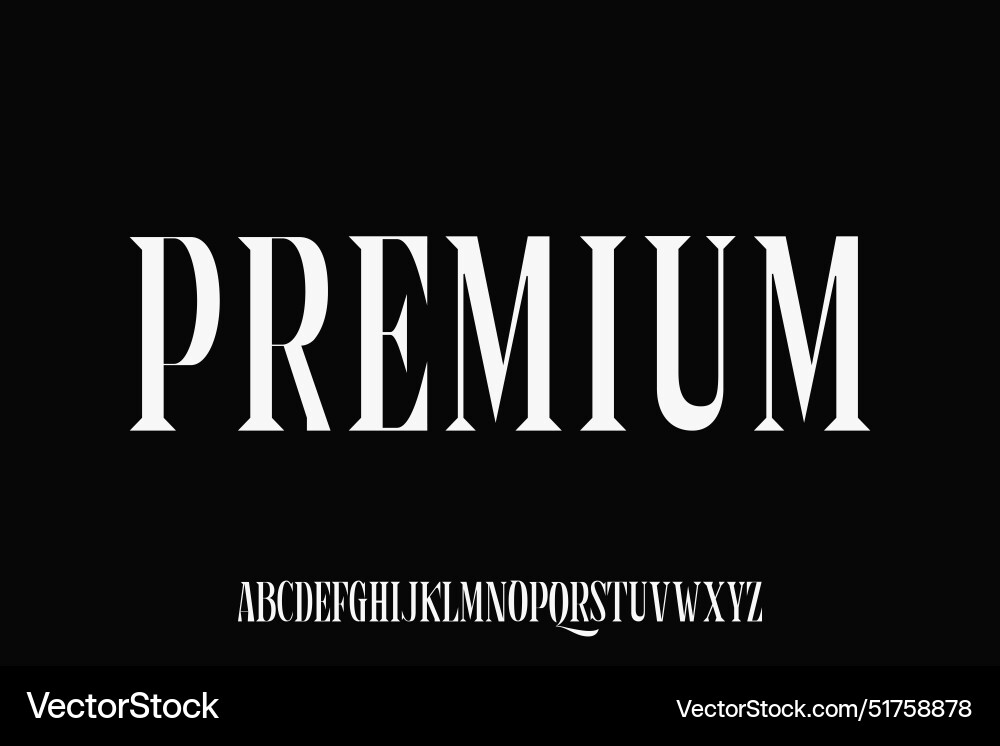 Display alphabet font design suitable Royalty Free Vector