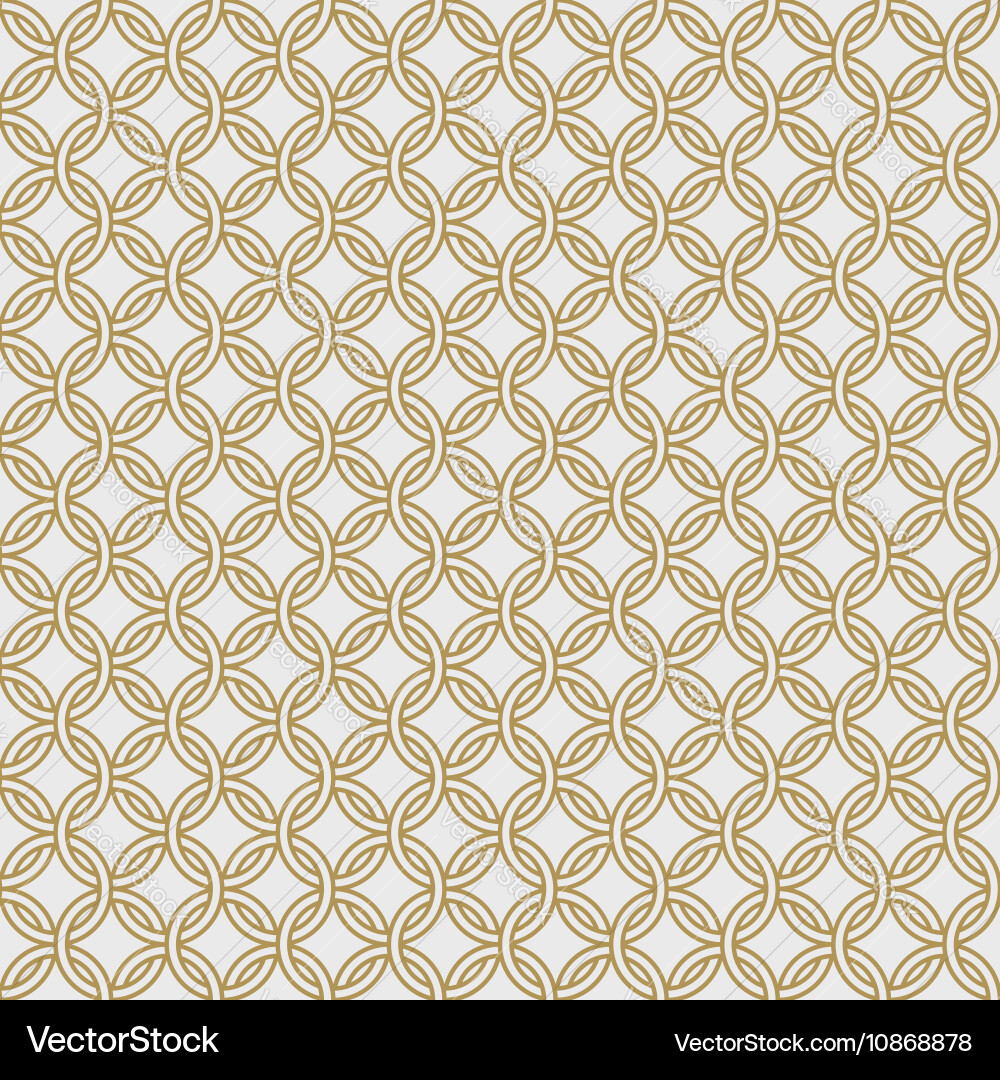 Gold chain armor seamless pattern Royalty Free Vector Image