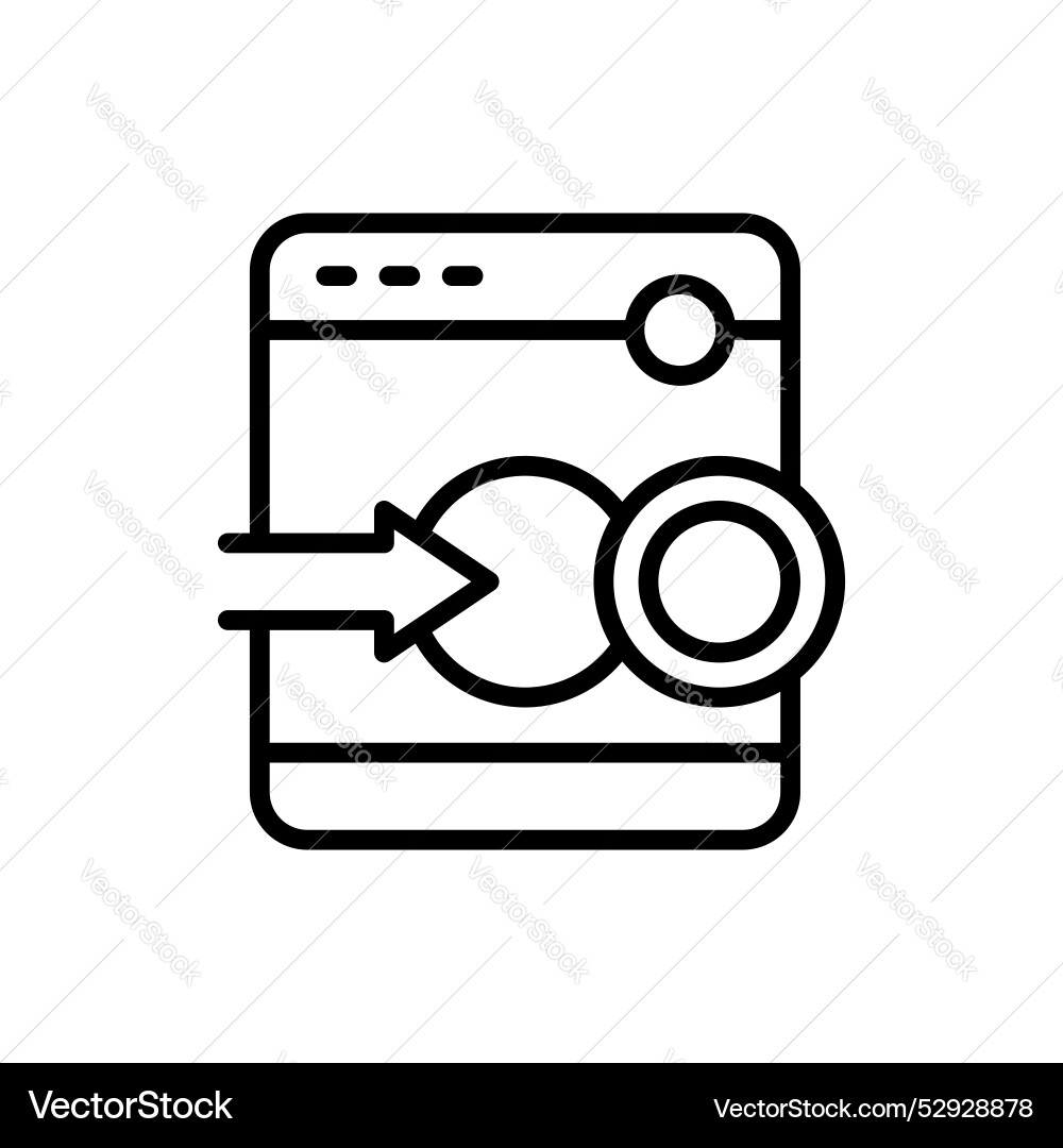 Loading laundry icon Royalty Free Vector Image