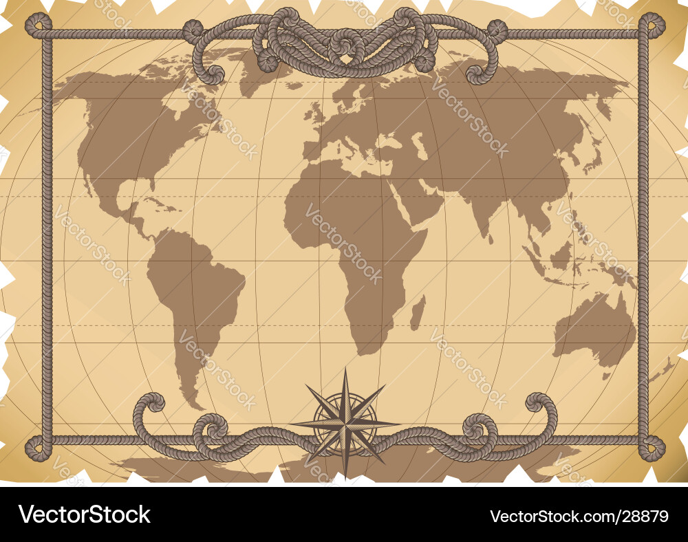 Antique Map Background Royalty Free Vector Image