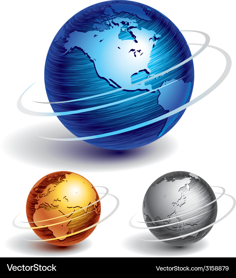 Spinning Earth Vector Images (over 410)