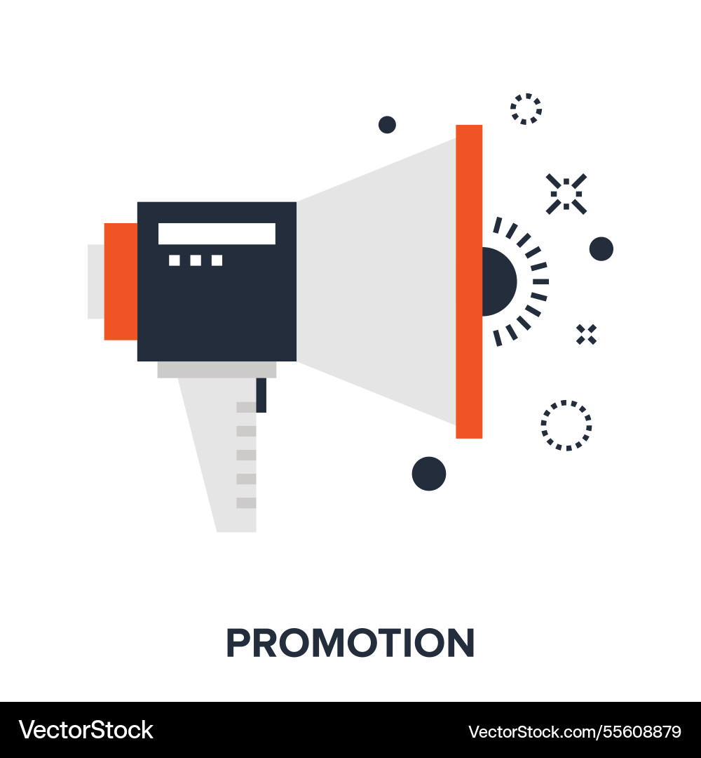 Promotion concept Royalty Free Vector Image - VectorStock