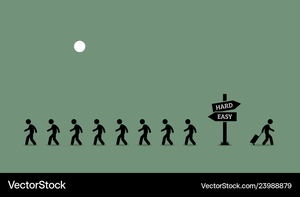 Road Less Traveled Artwork Royalty Free Vector Image