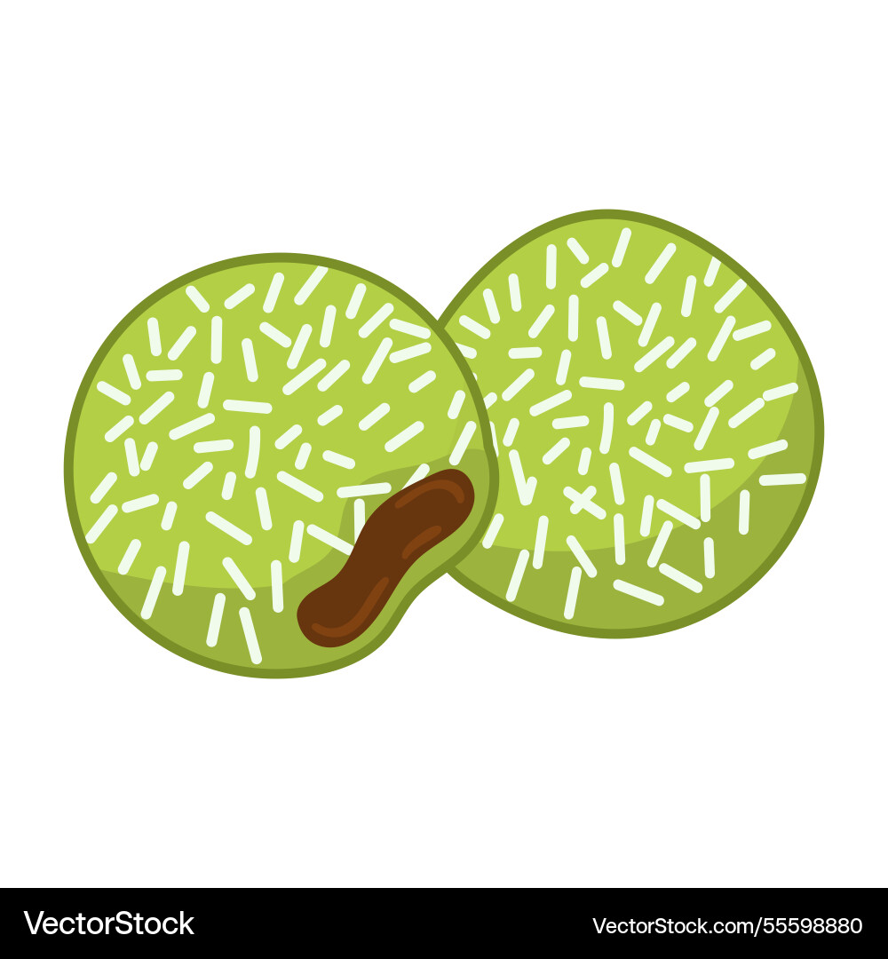 Klepon cake art indonesian snack Royalty Free Vector Image